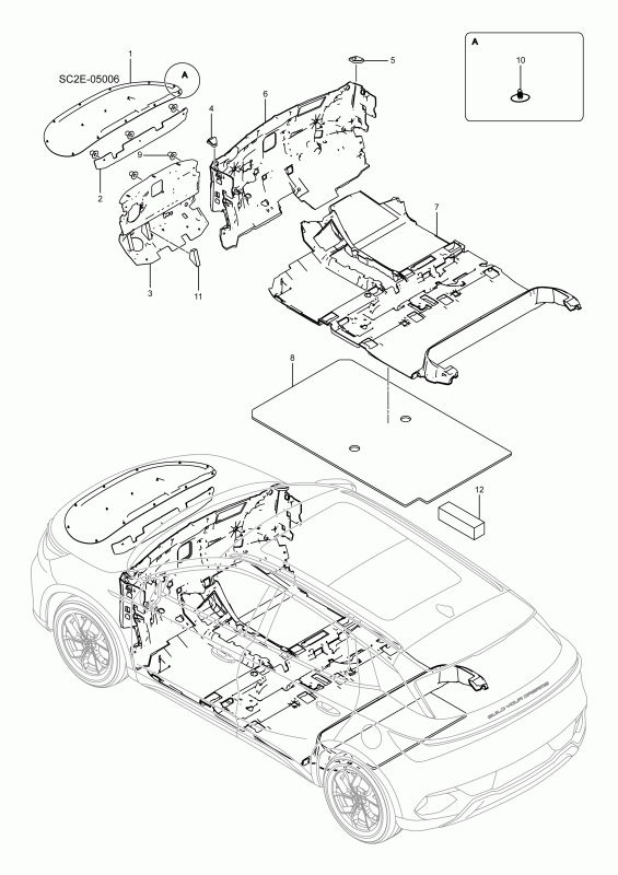 BYD SC2E-05006 thermal insulation layer Original accessories